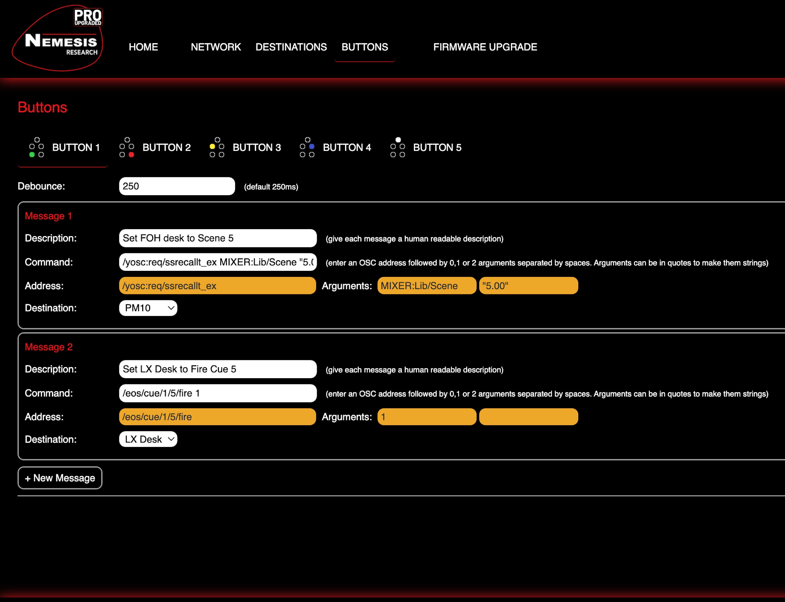 NEMESIS OSCA R5 5-Way OSC Programmable Button Box - Orbital Sound ...
